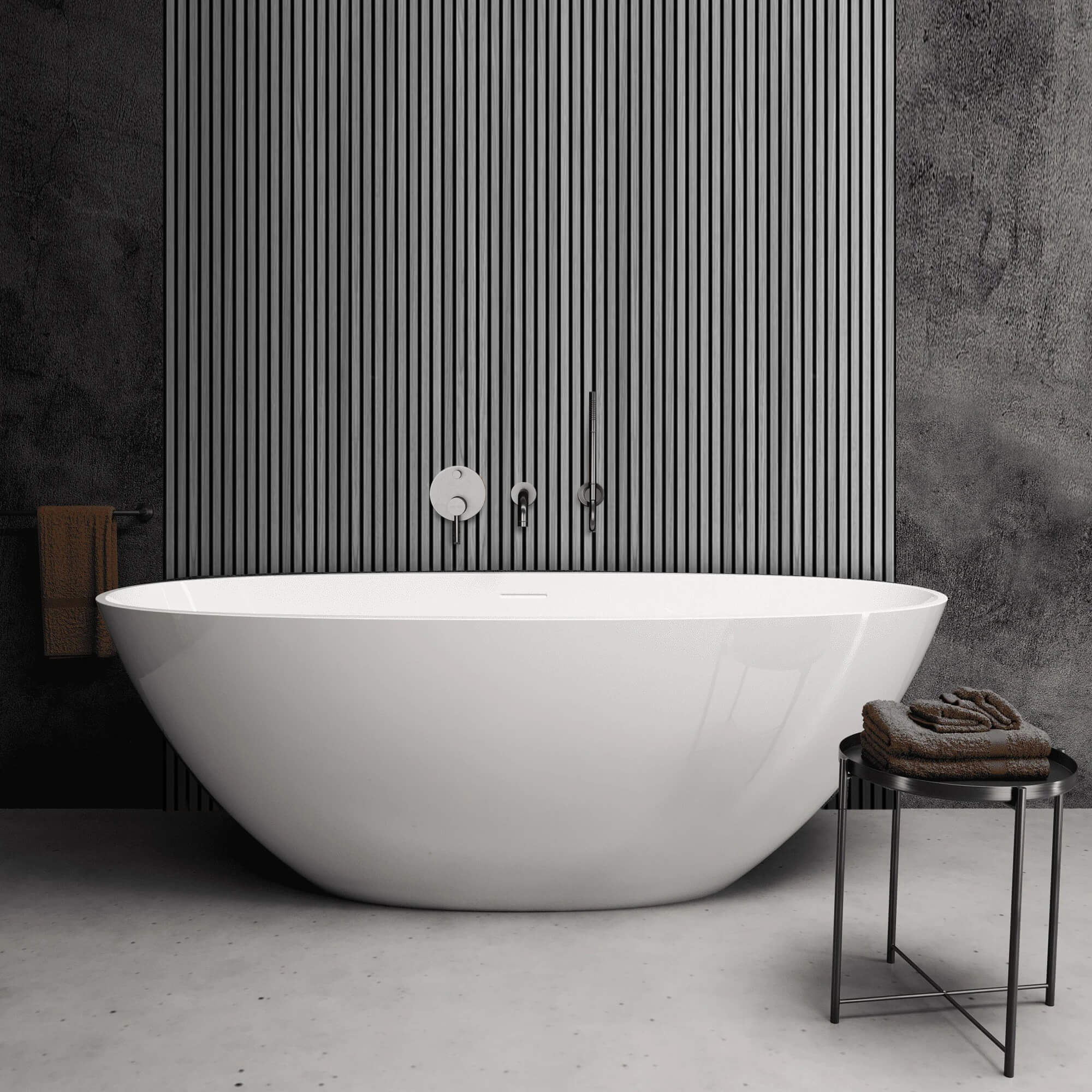 Grey Aqua Slatwall Panelling | Waterproof Wall Panels | Slat Wall – The ...